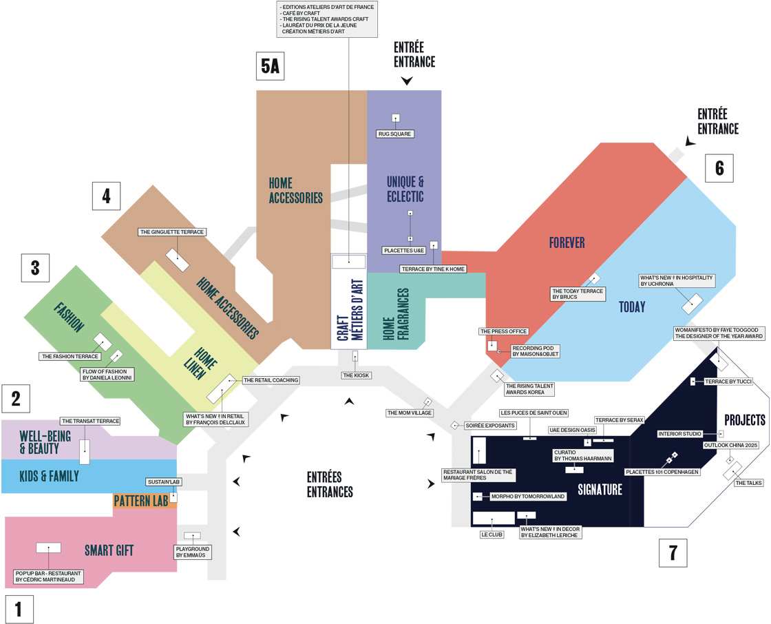 Map | Trade fair floor plan - Maison&Objet